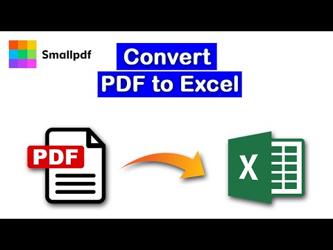 How to convert PDF to Excel in smallpdf free