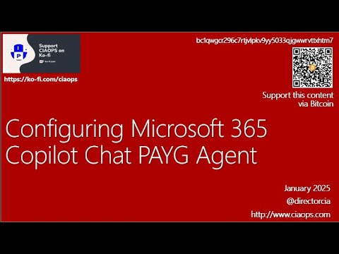 Configuring Microsoft 365 Copilot Chat PAYG Agent
