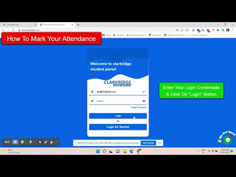 How To Mark Your Own Attendance | Clarkridge Career Institute LMS