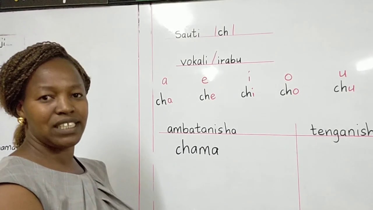 Competence-Based Curriculum (CBC) Grade 2 Kiswahili Lesson 1: Sauti /ch/