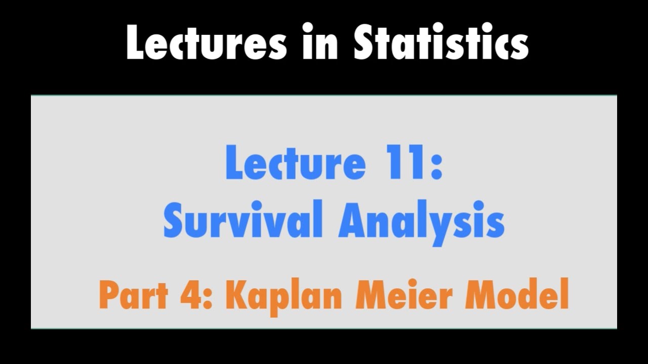 Survival Analysis Part 4 | Kaplan Meier Model