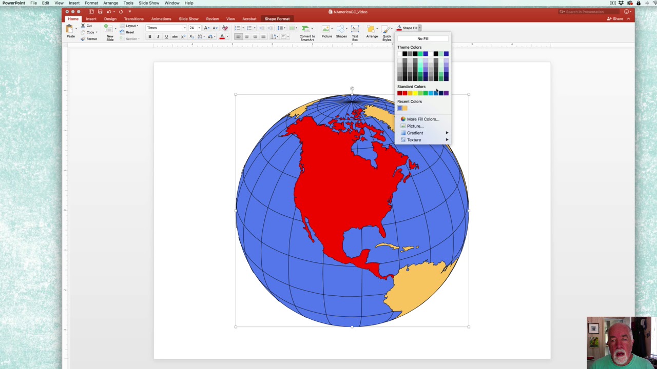 Learn How to Edit the North America Globe PowerPoint Map