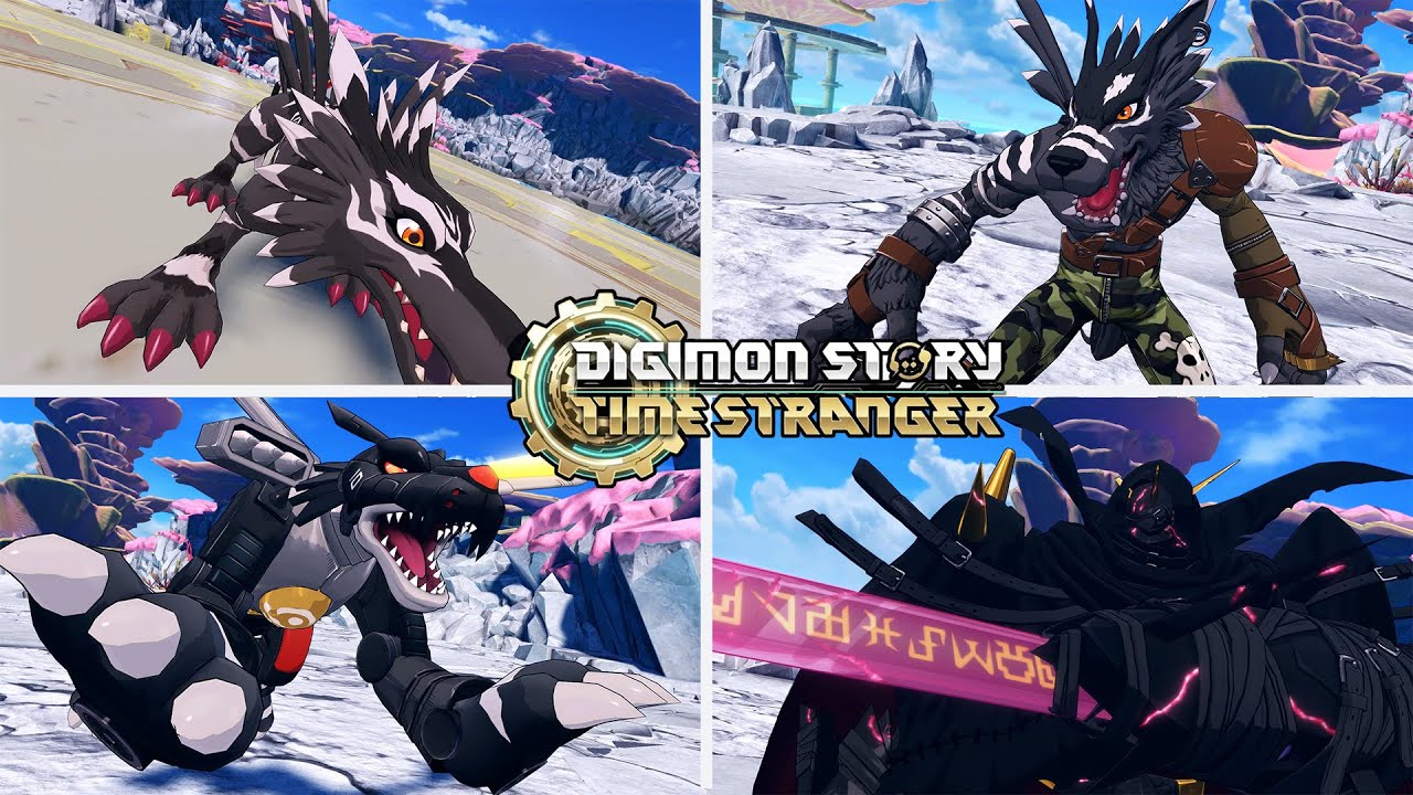 Gabumon (Black) Evolution, Special Skills & Win Screen - Digimon Story: Time Stranger
