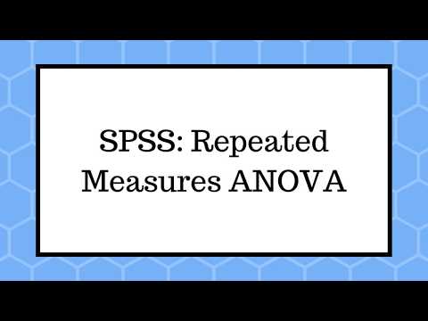 Repeated Measures ANOVA