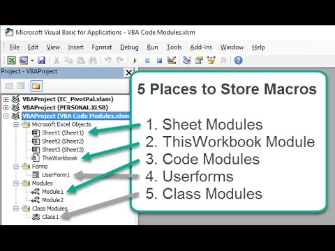 How To Create Vba Code Modules In Excel