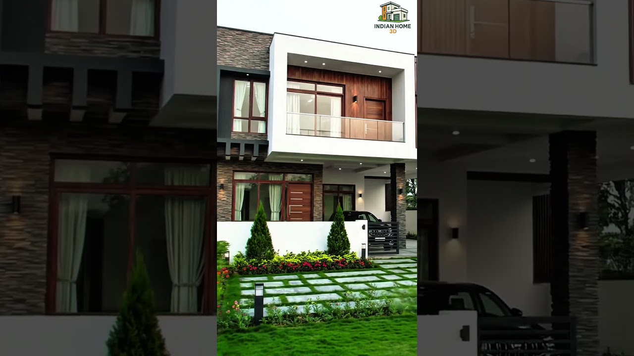 G+1 modern duplex house #exteriordesign #modernhousedesign #architecture #home