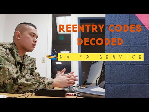 NAVY RESERVE(Prior Service)-RE CODES