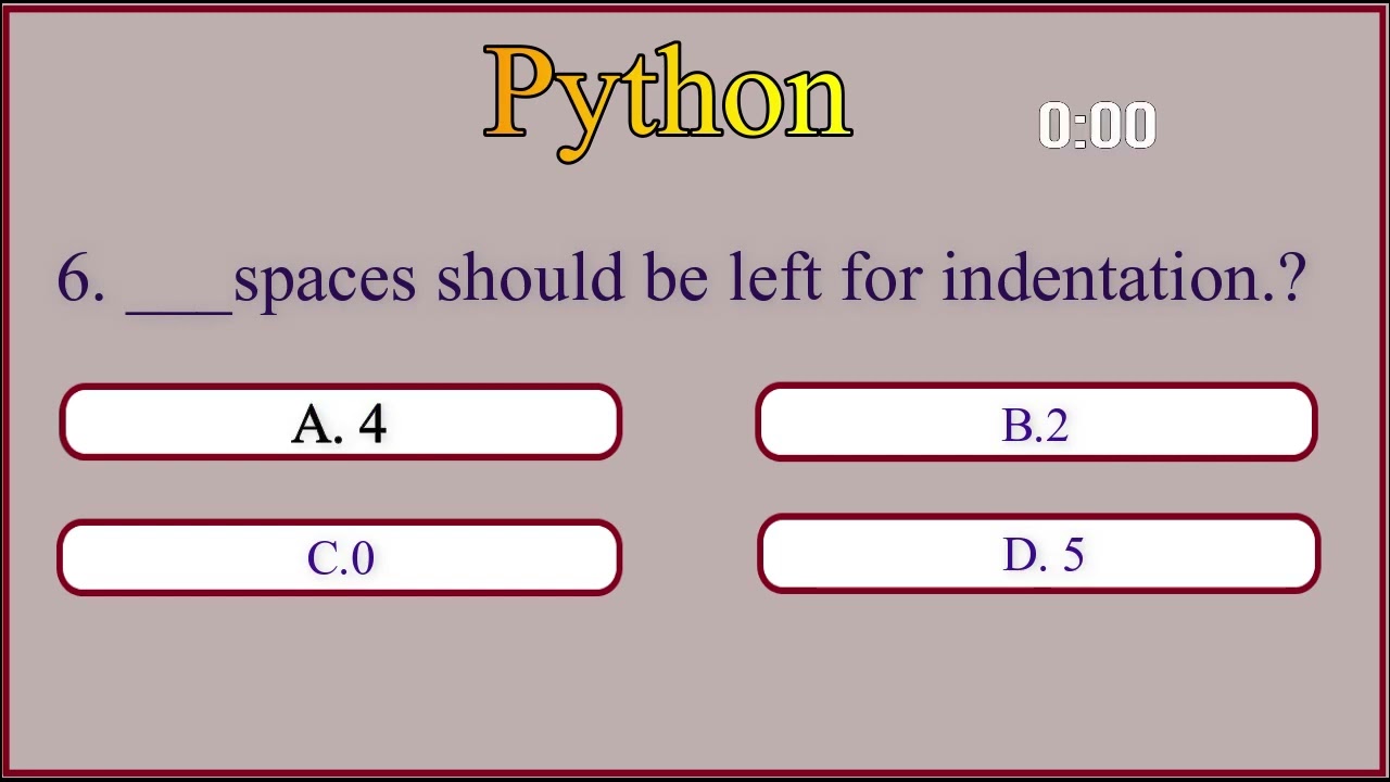 Python Programming Language Quiz - 1 | 15 Basic Python Question & Answers | Python for beginners