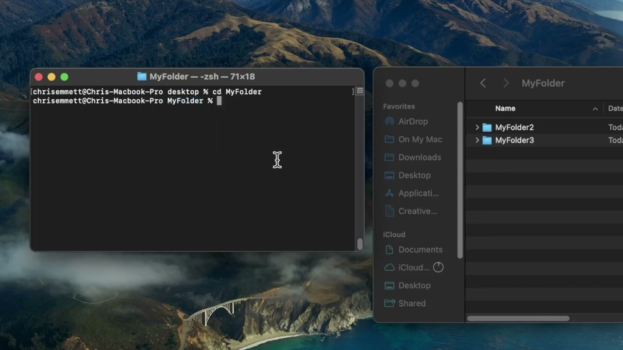 Change Directories in MacOS Terminal (cd command)