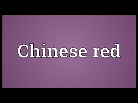 Chinese red Meaning