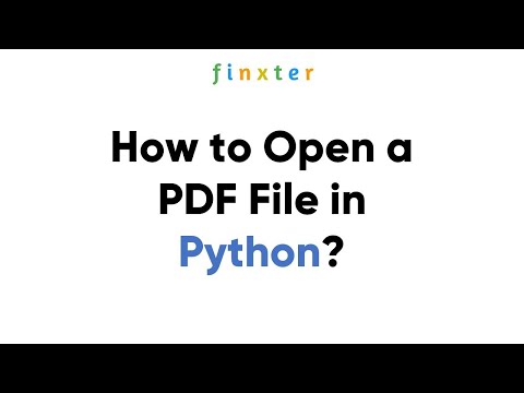 How to Open a PDF File in Python? (Given URL or System Path)