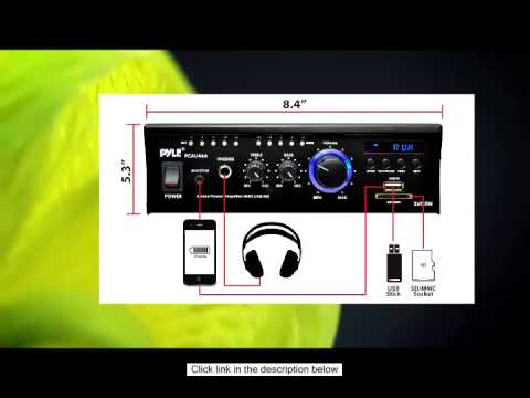 Inside Pyle Home PTAU45 Mini 2×120 Watt MAX Stereo | realizemaims