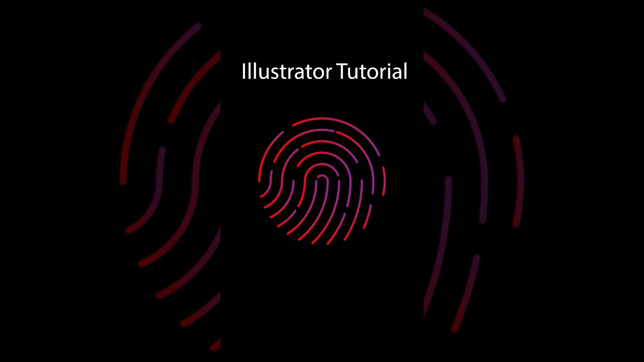 Fingerprint logo design #logodesign #design  #adobeillustrator #tutorial #fingerprint