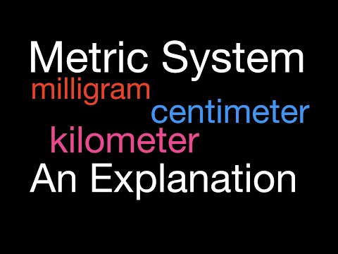 Metric System, An Explanation