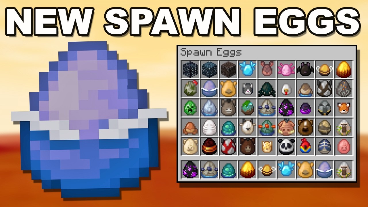NEW MOB SPAWN EGGS, WOLF SOUNDS UPDATED & MORE! Minecraft Snapshot 25w08a