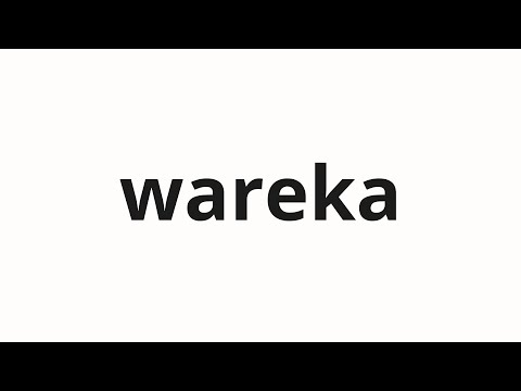 How to pronounce wareka | 我可爱 (I love you in Japanese)