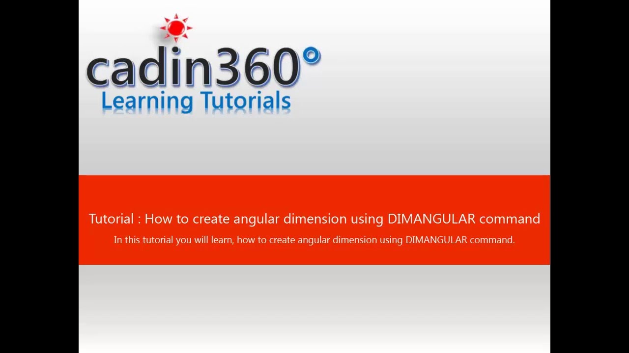 How to create angular dimension using DIMANGULAR command