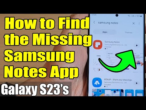 Galaxy S23's: How to Find the Missing Samsung Notes App