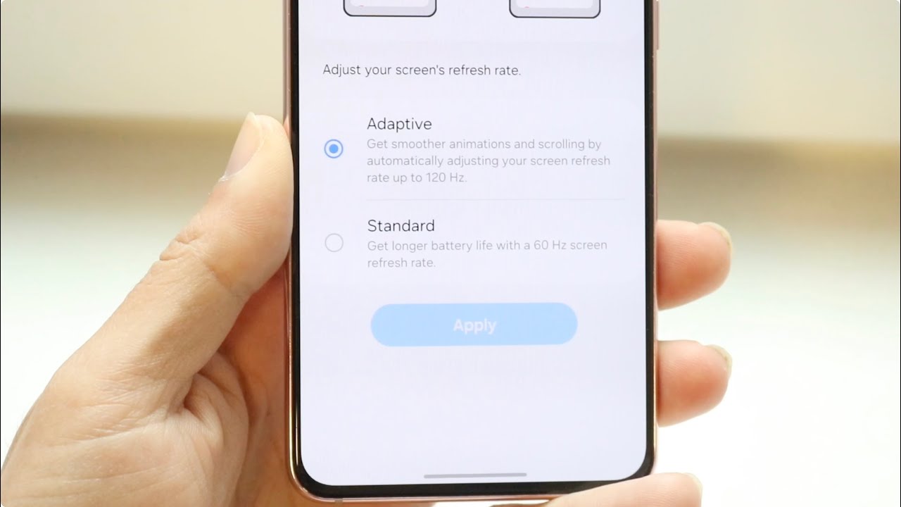 How To Change Your Refresh Rate On Samsung Screen!