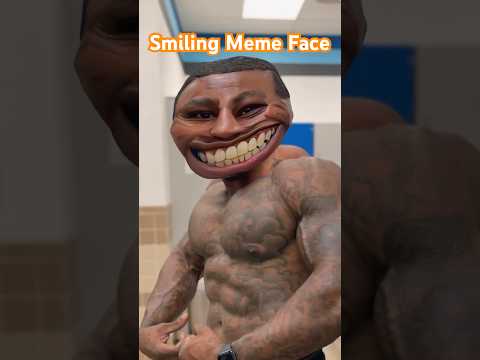 Smiling meme face transformation💀#aarontheplumber #zeusnetwork #realitytv #ipad #art