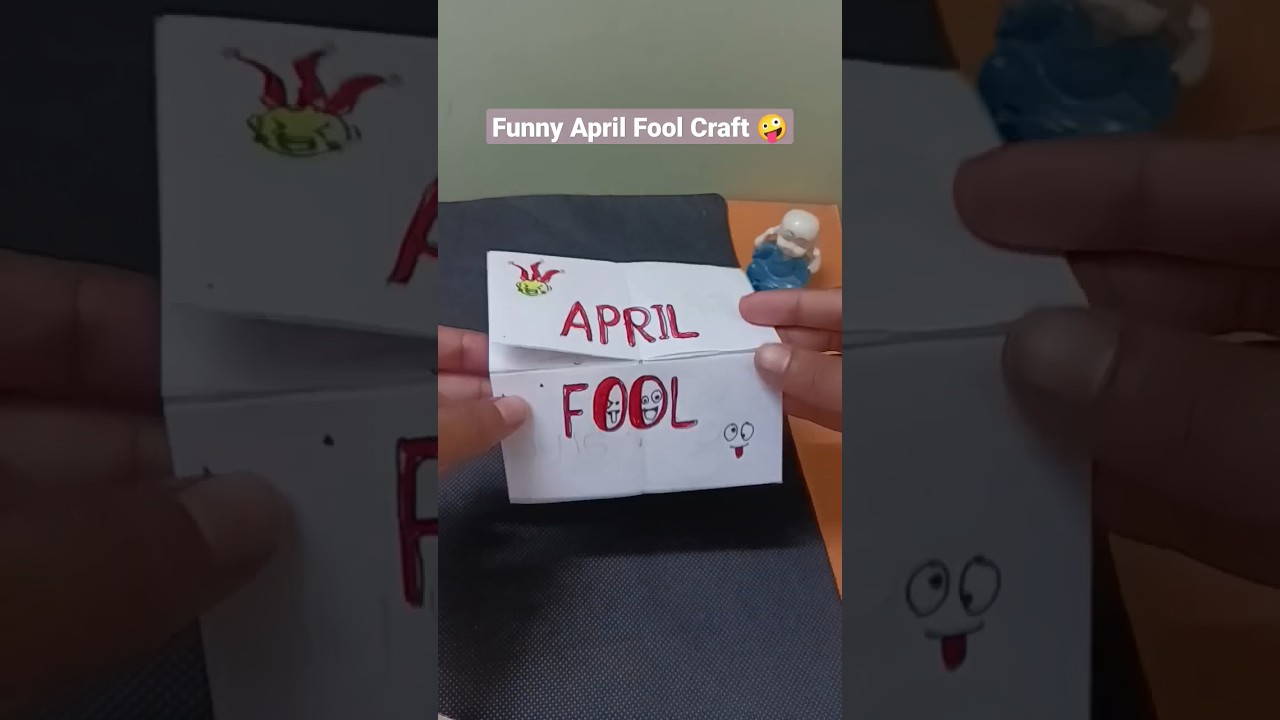 Make your Friend🤪 'April FOOL' with this flip Card| April fool day Craft | #papercraft #origamipaper