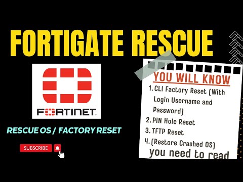 [2025] FortiGate Factory Reset & Rescue Guide | CLI, Pin Hole, TFTP | FortiOS 7.4 Update