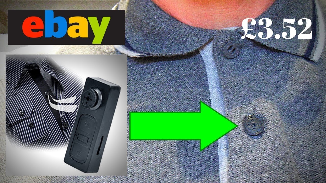 Wearable Hidden Button Pinhole Spy Camera  Ebay