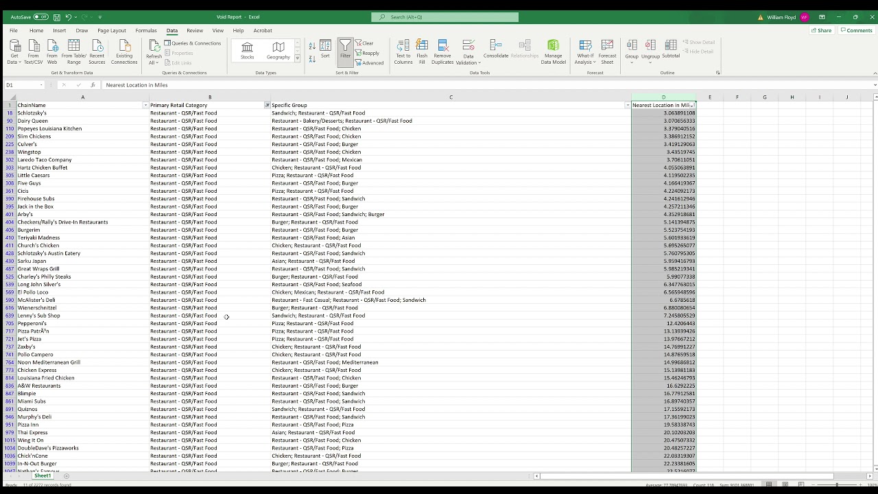 Void Report  Excel Training