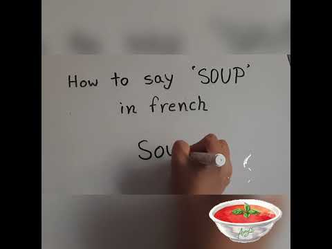 How to say SOUP in French - Learn French - Onward Academy | #fyp #shorts #foryou #viral
