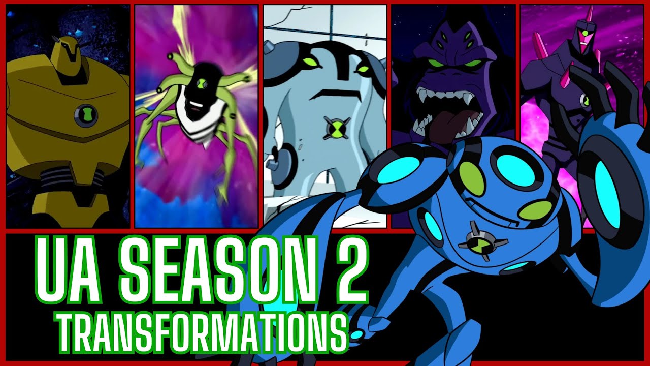 EVERY TRANSFORMATION from ULTIMATE ALIEN SEASON 2 (Ben 10 Classic)