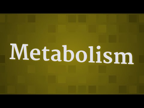 METABOLISM pronunciation • How to pronounce METABOLISM