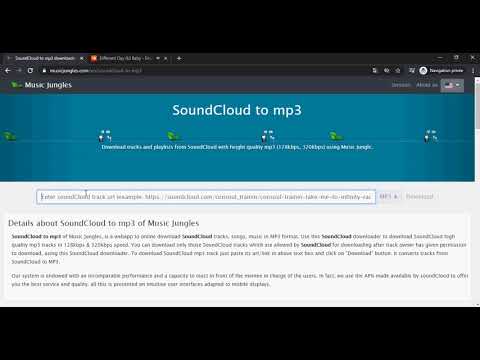 How To Download Music from Souncloud - soundcloud to mp3
