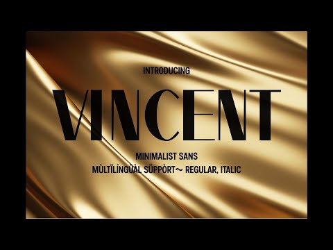 Vincent Sans Serif Font
