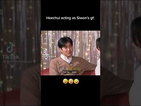 Heechul acting as Siwon's girlfriend is a vibe😂💓 #suju #superjunior #kpop