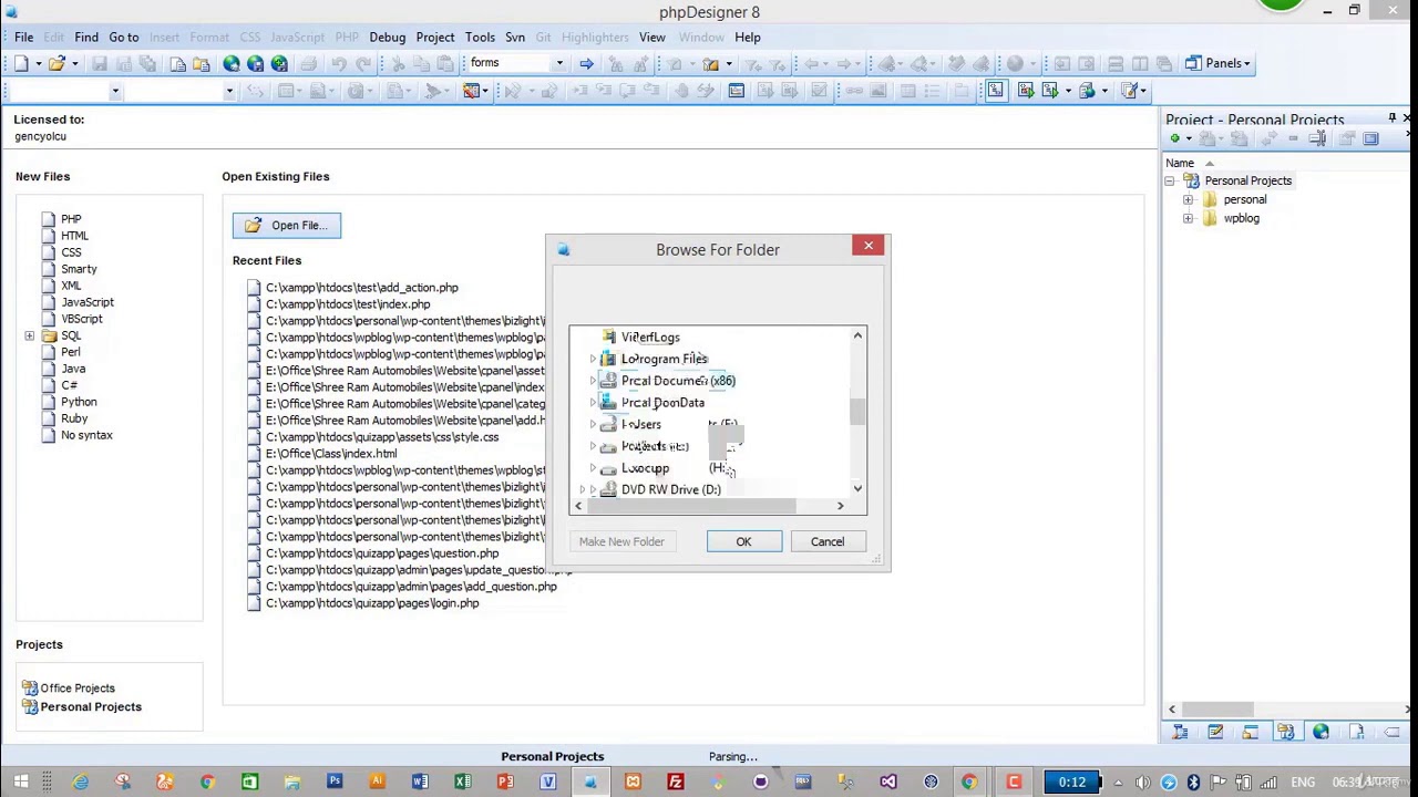 php function with MySQL (Insert, Update and Delete) - learn CSS