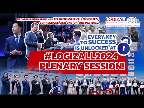 Inspiring speech to innovative logistics, connections, 1on1 meeting at LOGIZALL Plenary Session 2024