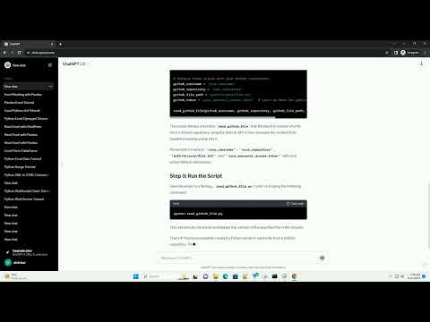 read github file in python
