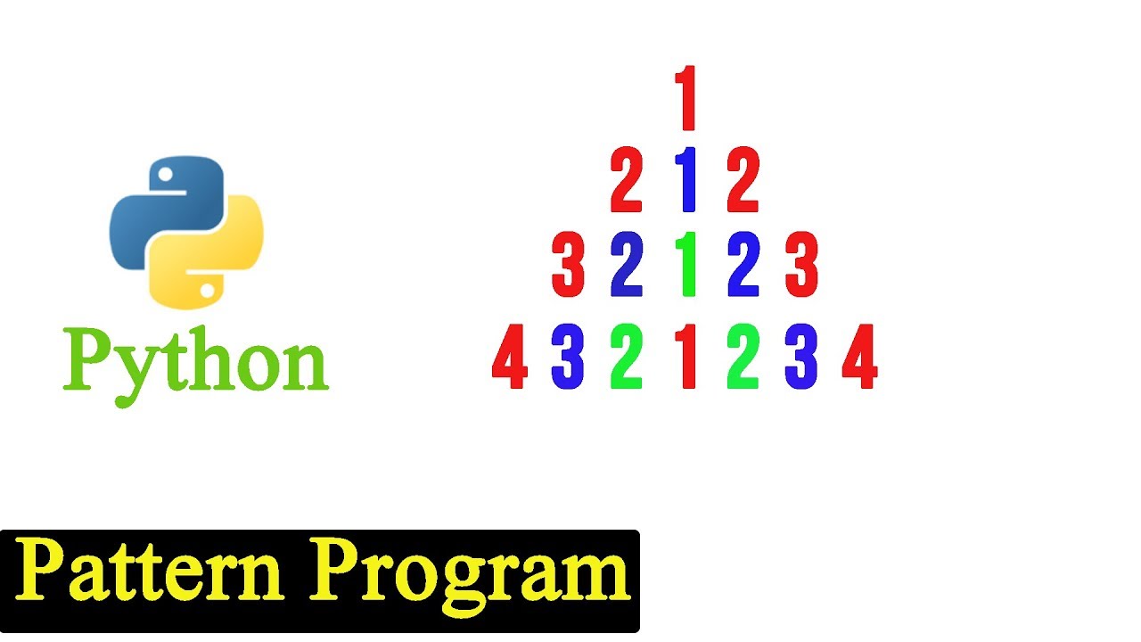 Python Pattern Program - Number Pattern (Printing Numbers in Pyramid Shape)