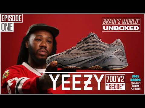 YEEZY GEODE 700 BOOST UNBOXING w/ Comme Des Garçons PLAY T Shirt