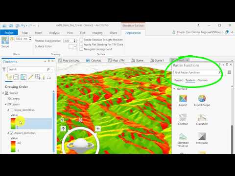 Using DEMs and TINs in 3D scenes in ArcGIS Pro