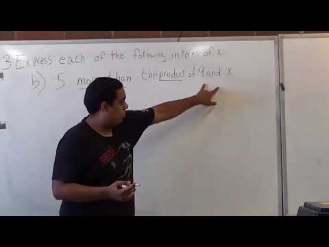 BMCC MAT51 Midterm Practice Exam Problem 3b - More Than & Product
