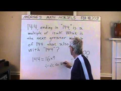 Mathematics - What is the next greater multiple of 144 ending in ...144 ?