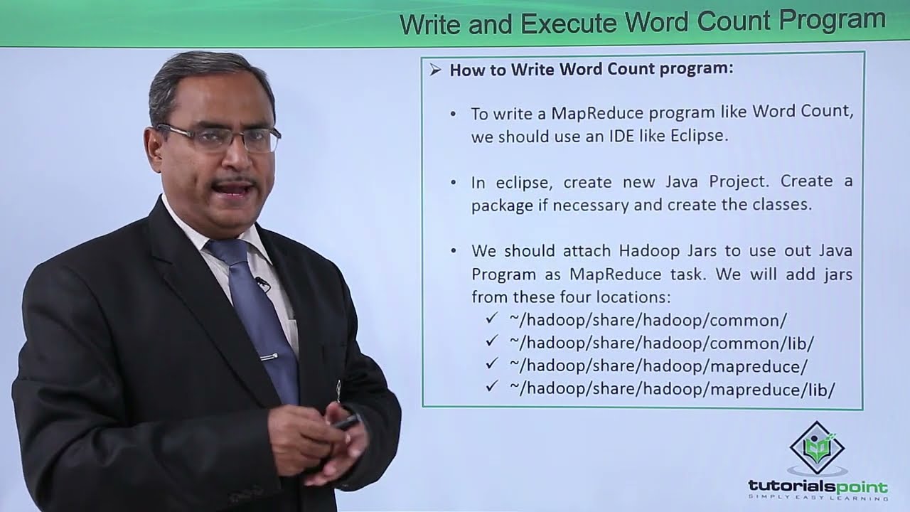 MapReduce and Design Patterns - Write and Execute Word Count Program