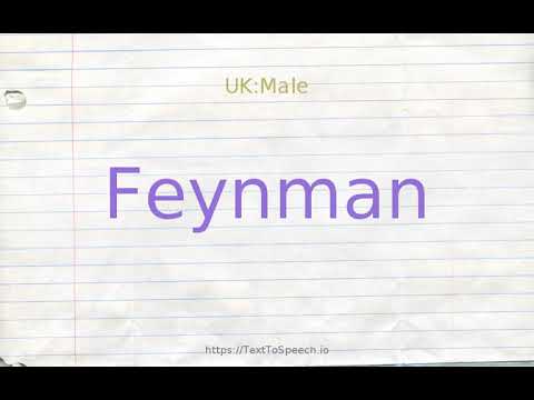How to pronounce feynman