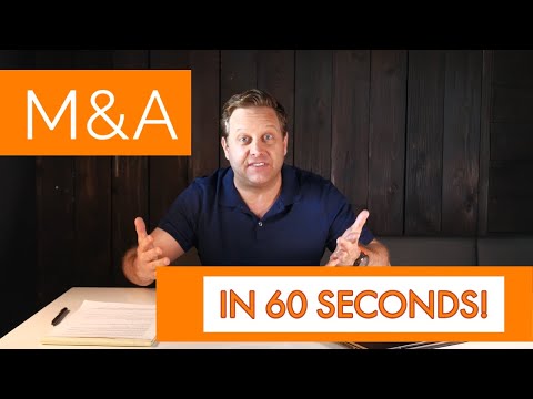 What is M&A (Mergers & Acquisitions) (in 60 seconds)