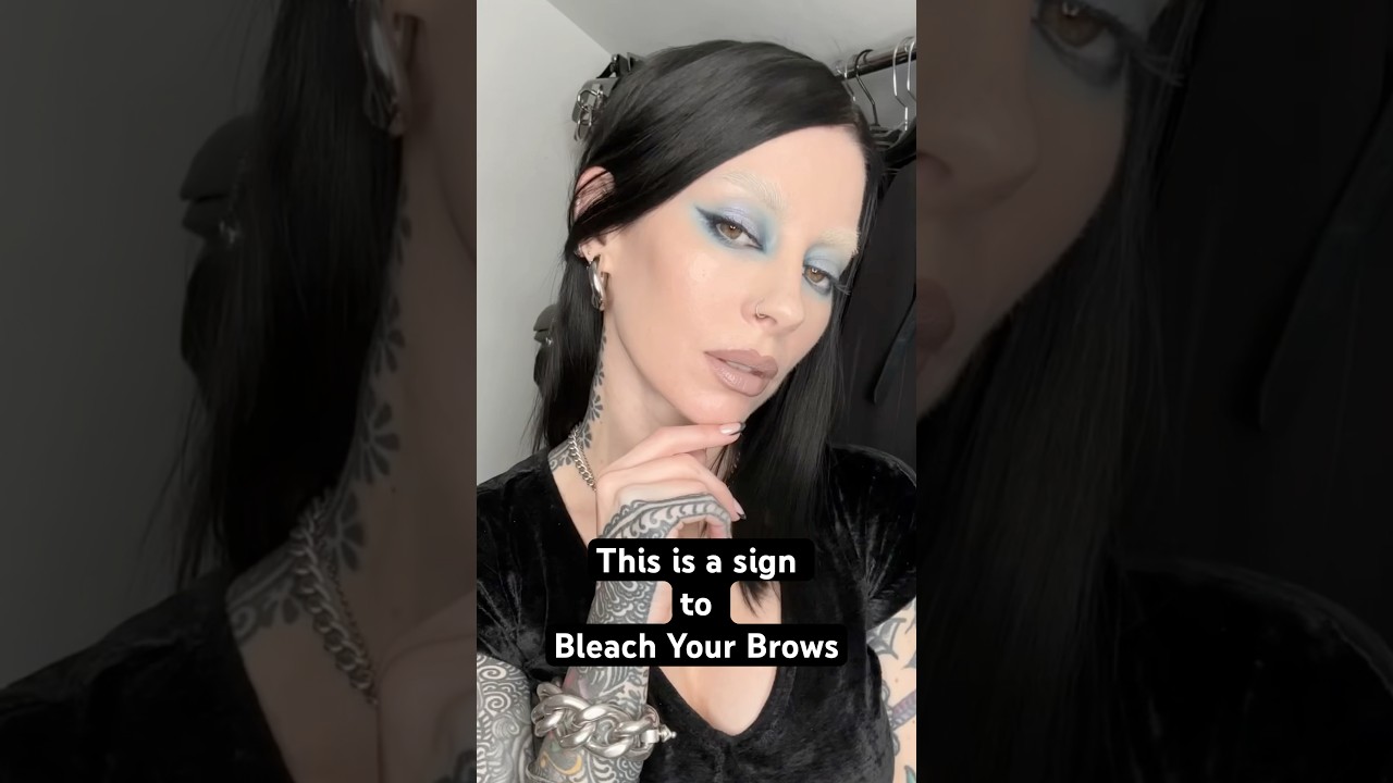 Just BLEACH your brows. I never feel as 🔥 as when I have Bleached brows #eyebrows #bleachedbrows