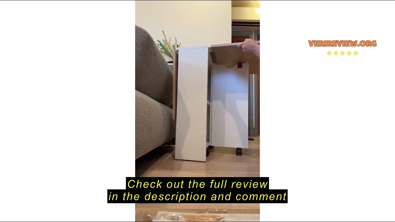 Review IDEALHOUSE Folding Dining Table, Drop Leaf Dining Table with 6 Wheels and 2-Layer Storage She