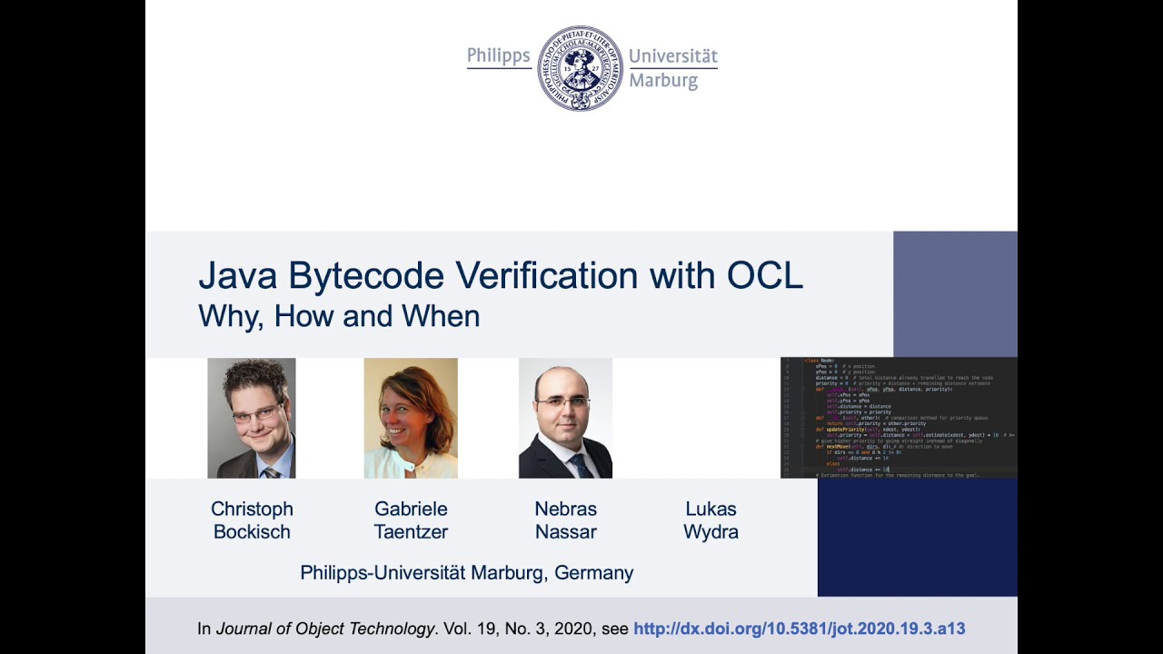 Java Bytecode Verification with OCL - Why, How and When