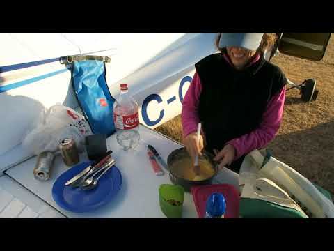 Airplane camping at Qualicum airport, BC, with nearby trails & Parksville Beach
