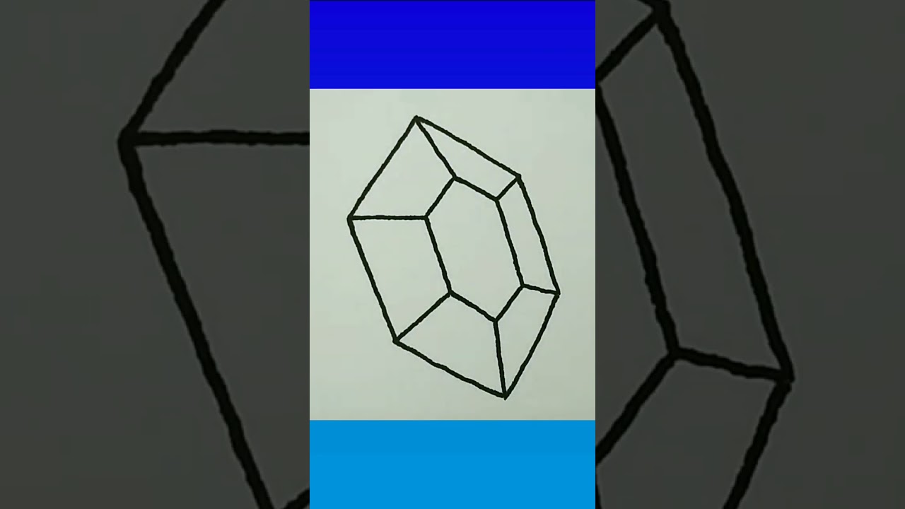 Drawing Ruby Gemstone  #art #drawing #shorts #gemstone #ruby #diamond